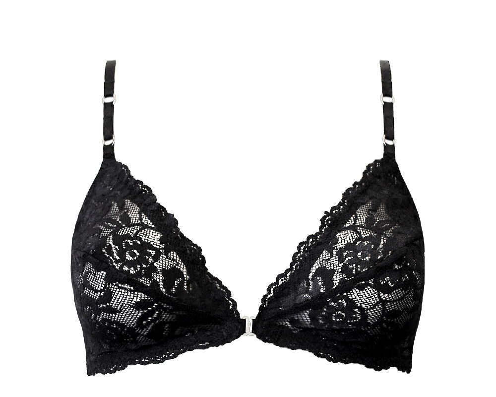 Sustainable Lingerie - Black Amber Soft Bra - Anekdot Boutique